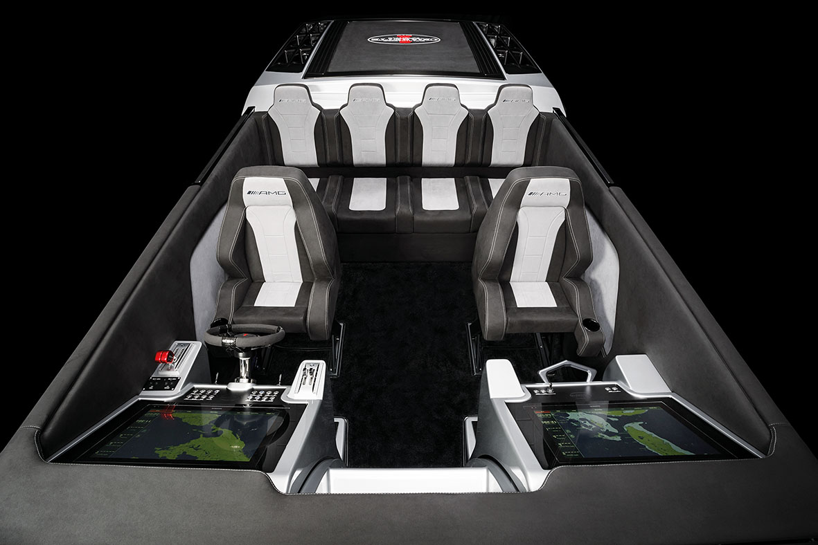 Cigarette Racing 515 Project One, 3000 HP for cutting through the wawes