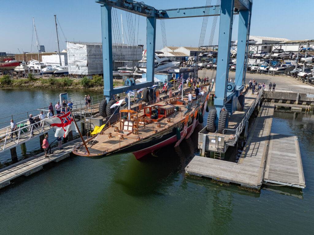 Shamrock V Relaunched After Historic Restoration