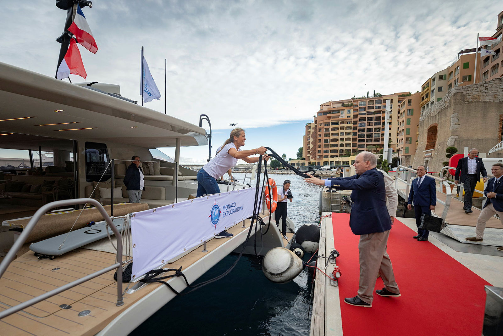 H.S.H. Prince Albert II of Monaco launches the Greece Mission - Barche ...